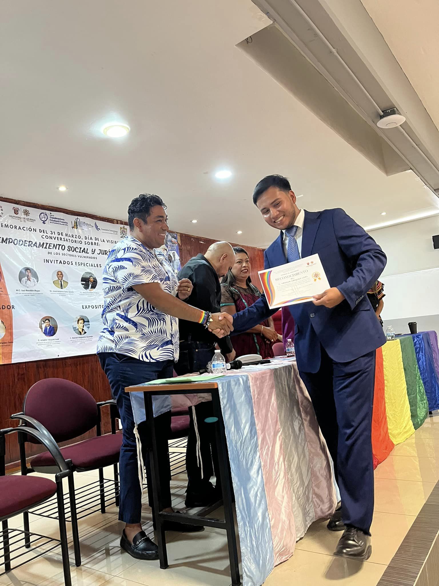 Conmemoración del día de la visibilidad transgenero, travesti y transexual.